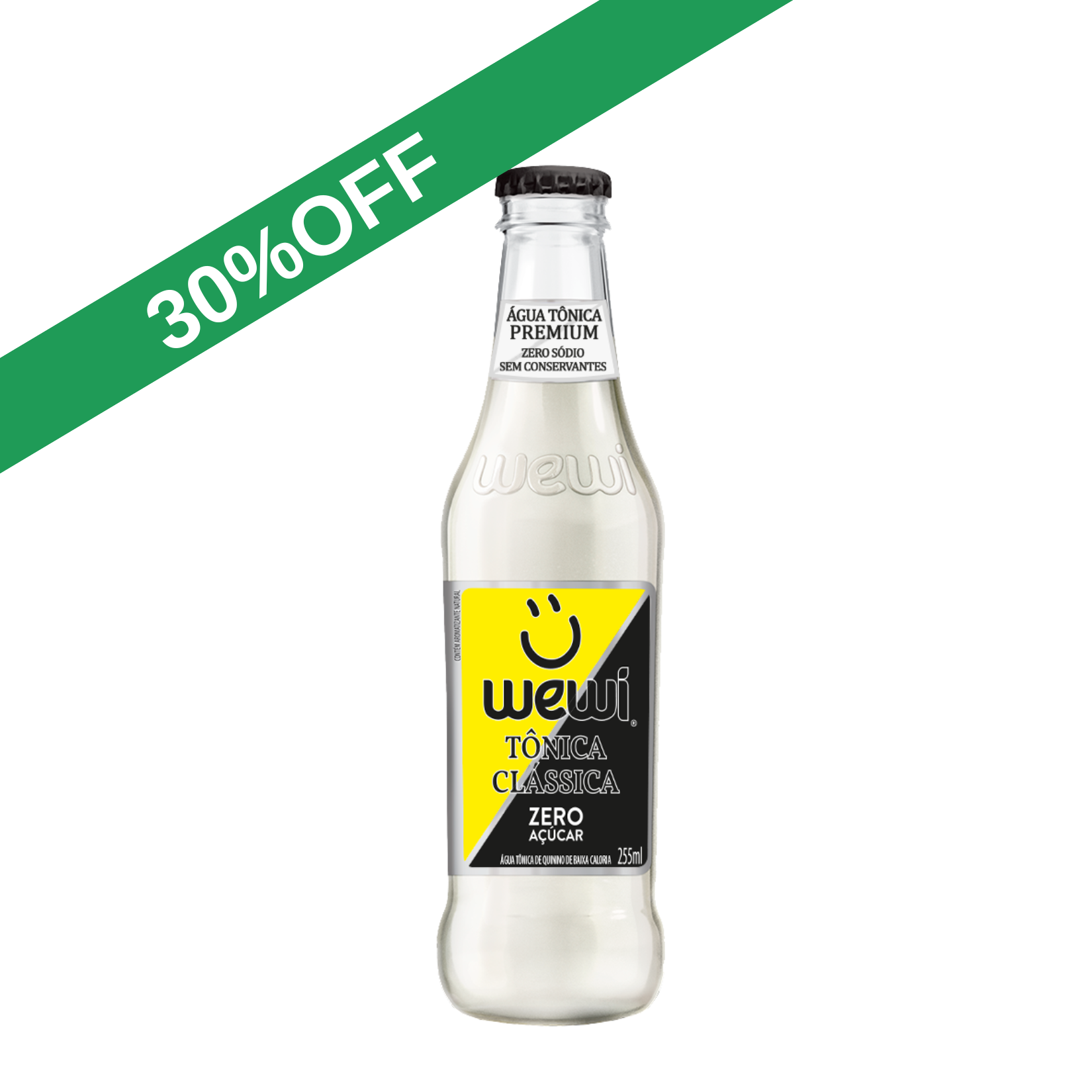Classic Tonic Water ZERO Sugar Bottle 255ml – Wewi